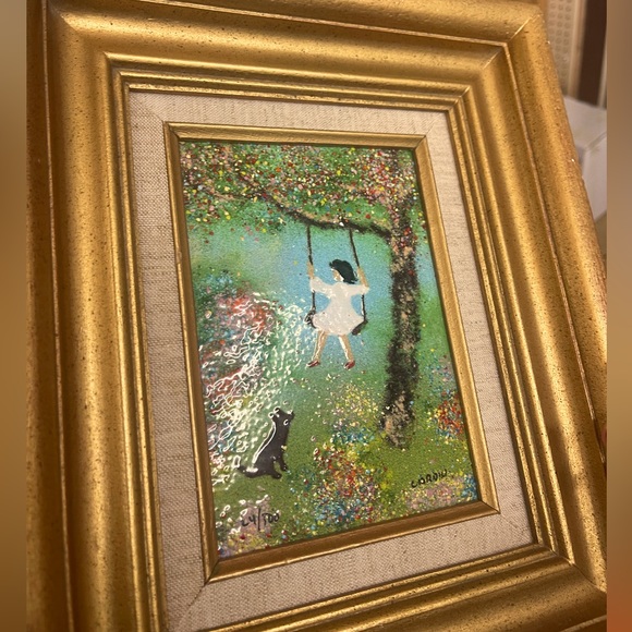 Art | Louis Cardin Copper Enamel Painting | Poshmark